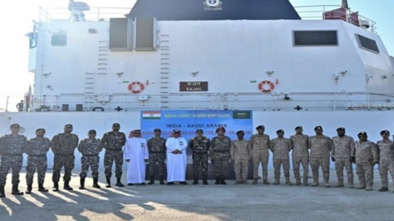 Indian Coast Guard Offshore Patrol Vessel Sajag Makes A Port Call At ...